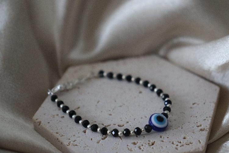 Silver Nazar Bracelet – Kaur and Co